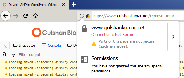 How to Fix Mixed Content/Insecure Content Warning in WordPress - WP Content