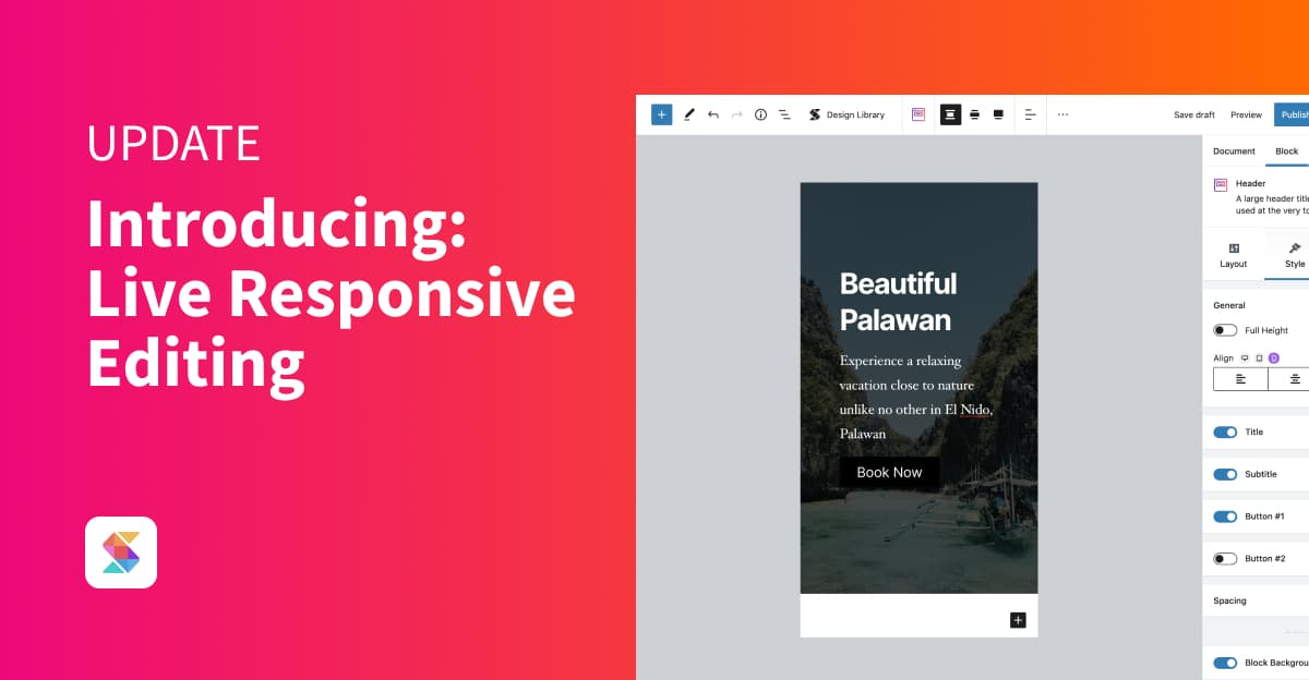 Introducing: Live Responsive Editing - Stackable - WP Content