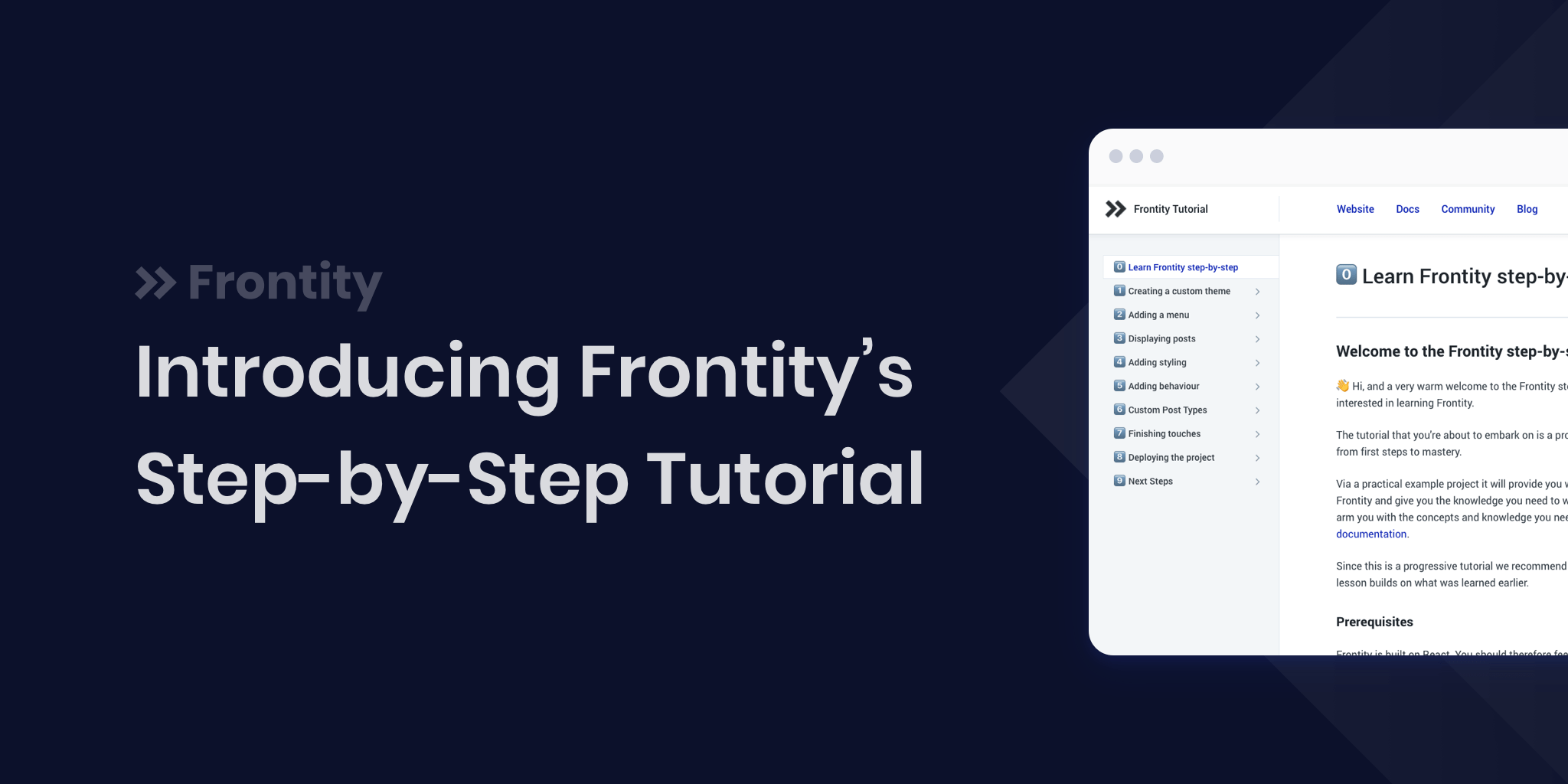 Learn Frontity with our New Step-by-Step Tutorial - WP Content