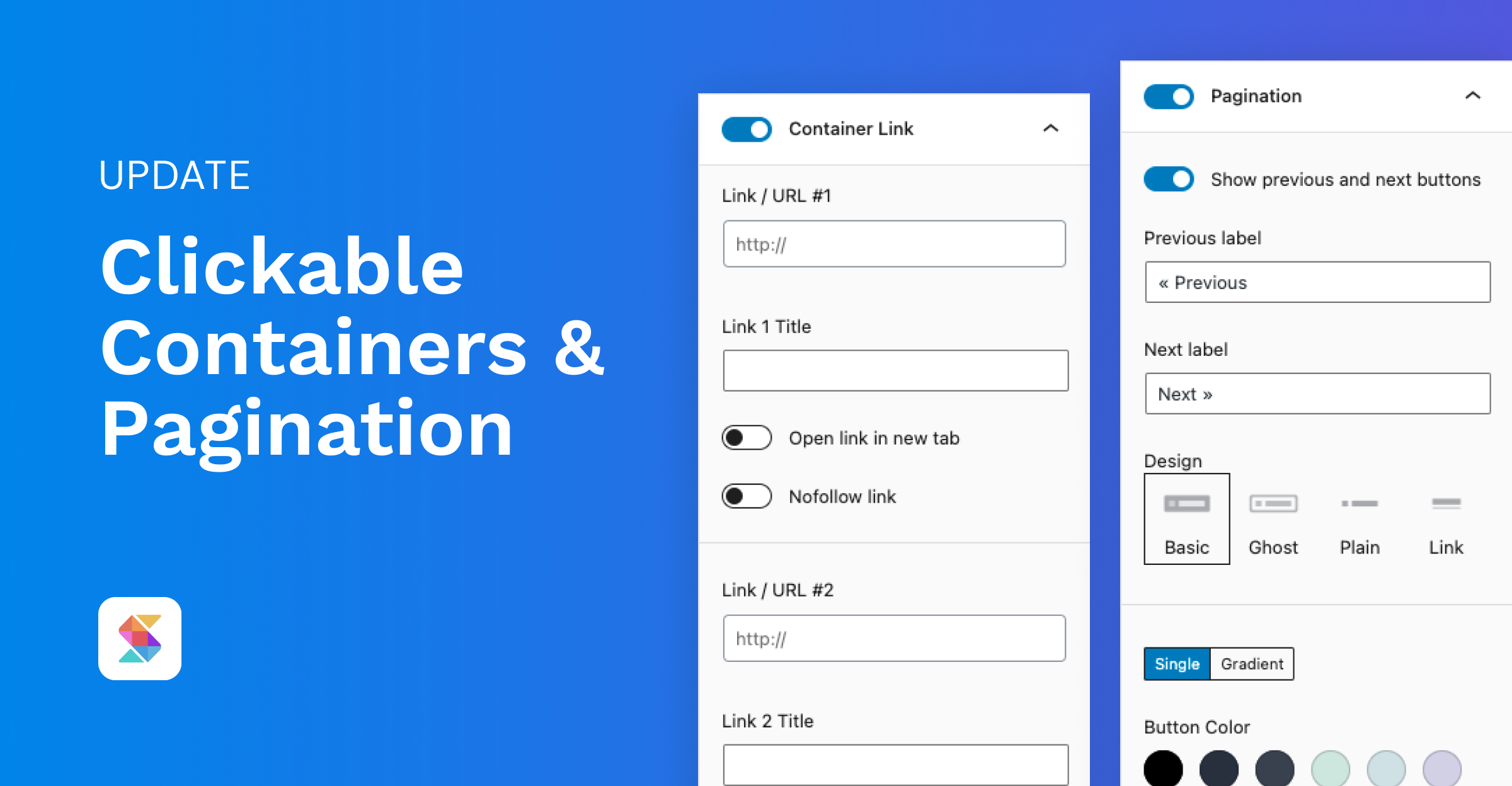 Introducing: Clickable Containers and Pagination - Stackable - WP Content
