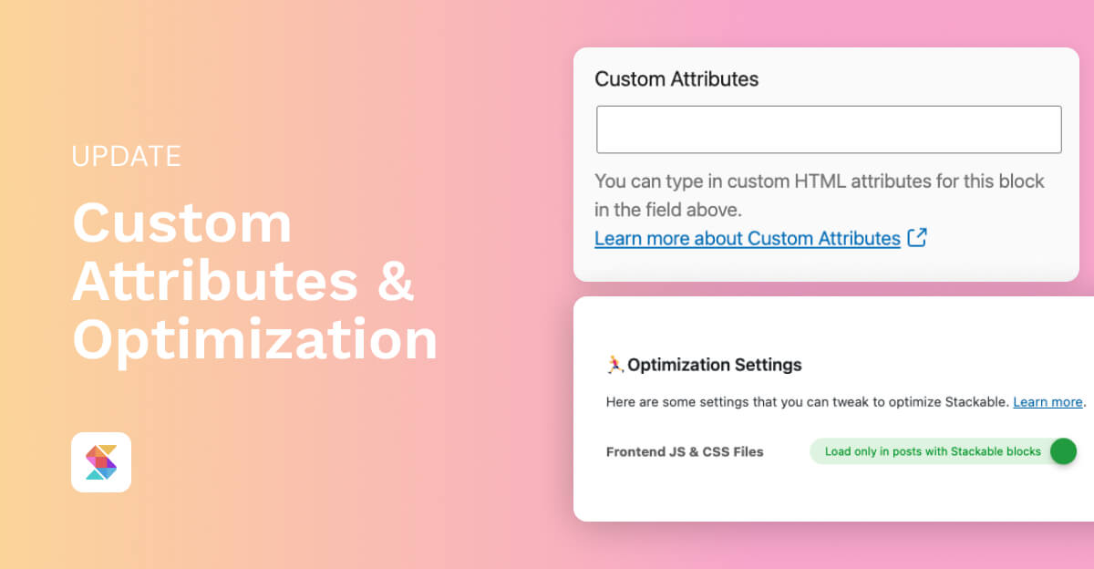 Introducing: Custom Attributes & Better Optimization Settings ...