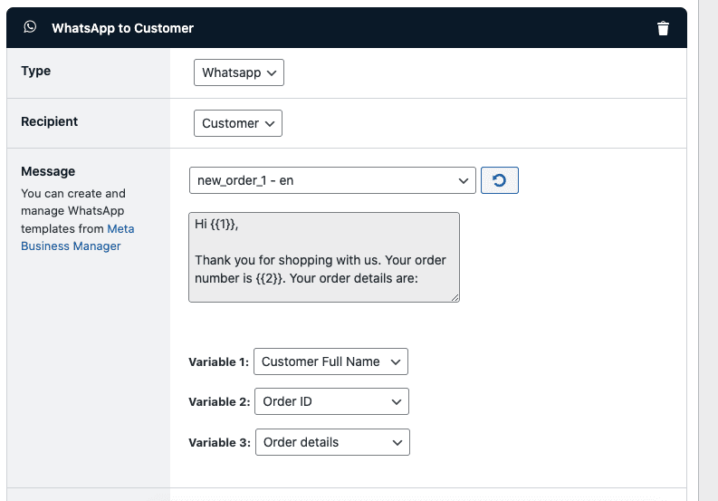 How to add a WhatsApp Order Notification to WooCommerce - WP Content
