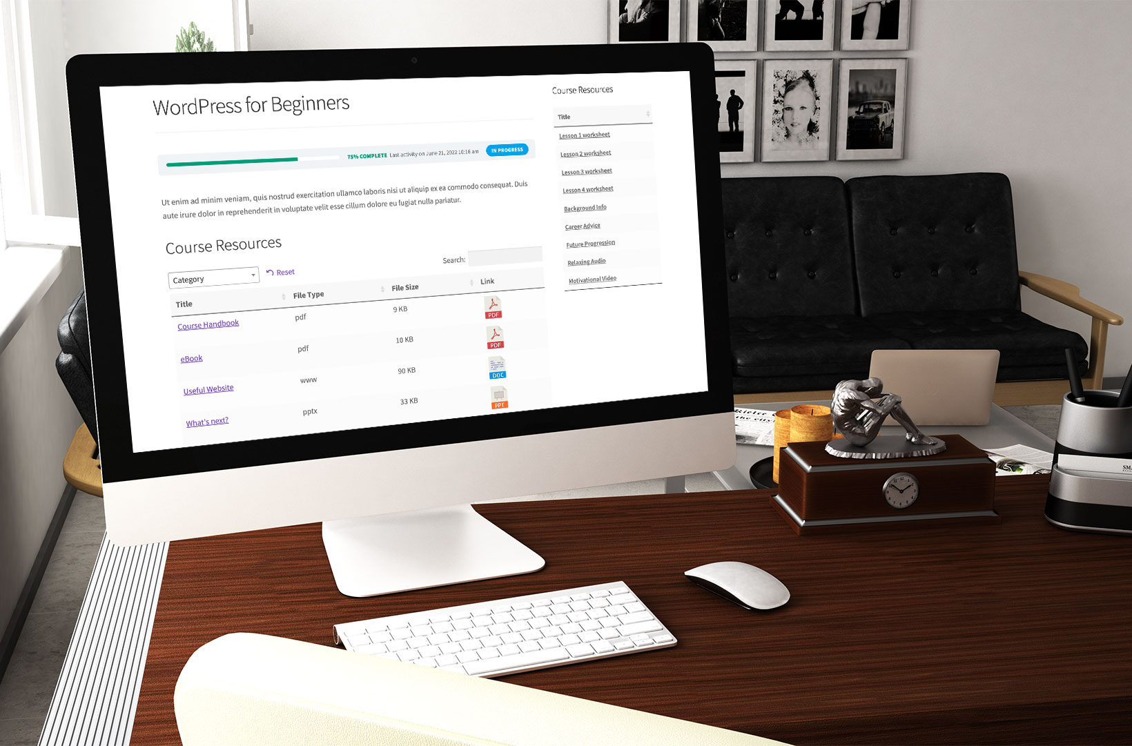 How to Add a Searchable Course Materials Library to LearnDash - WP Content
