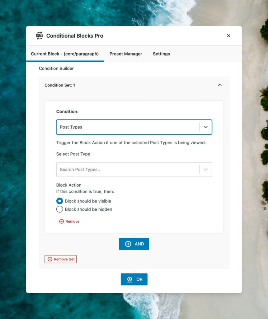 Conditional Blocks V30 Or Logic Custom Conditions And Refined Ui Wp Content