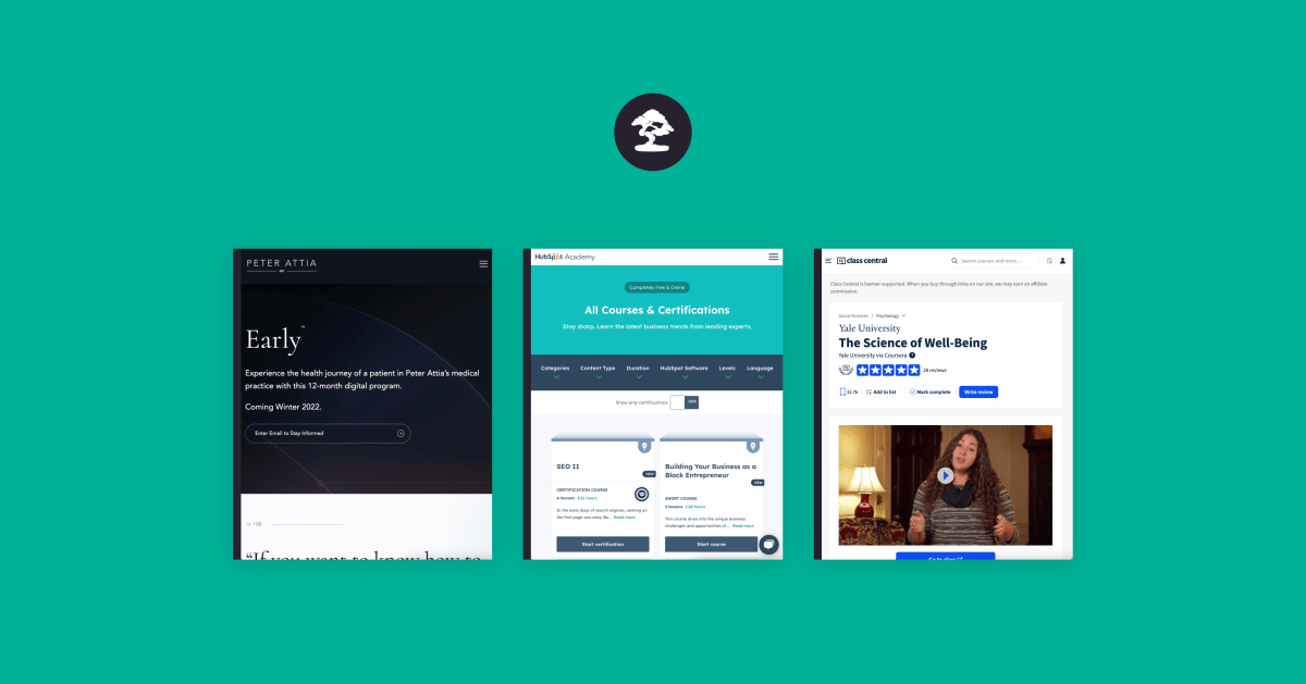 Online course inspiration: 12 examples of great online course websites ...