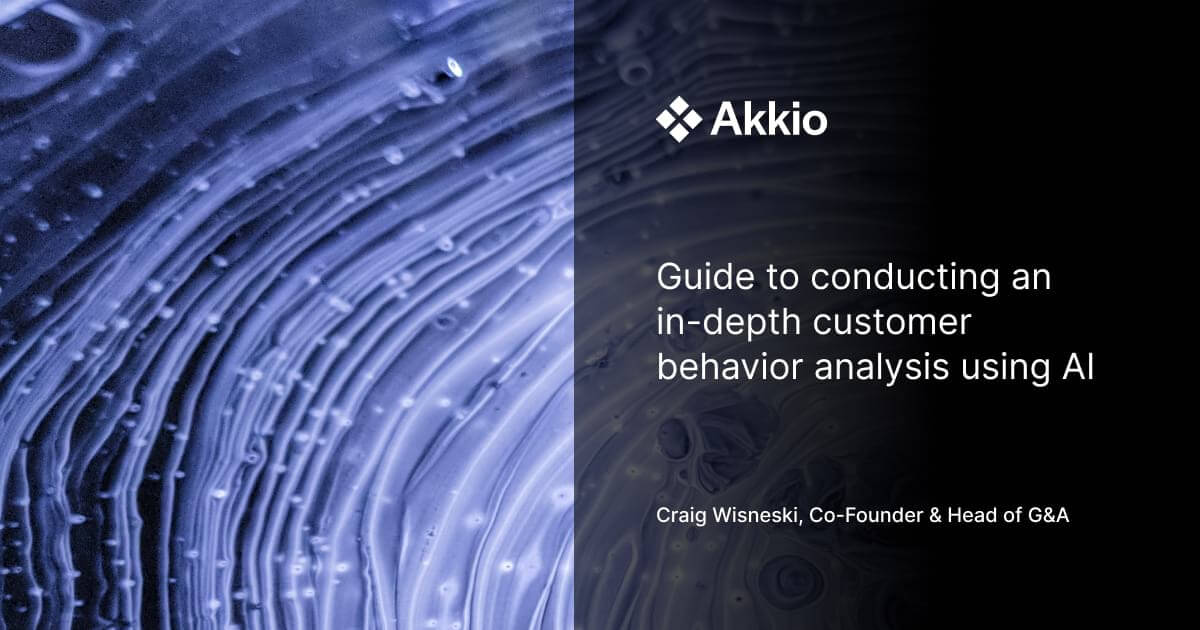 Guide to conducting an in-depth customer behavior analysis using AI - WP Content