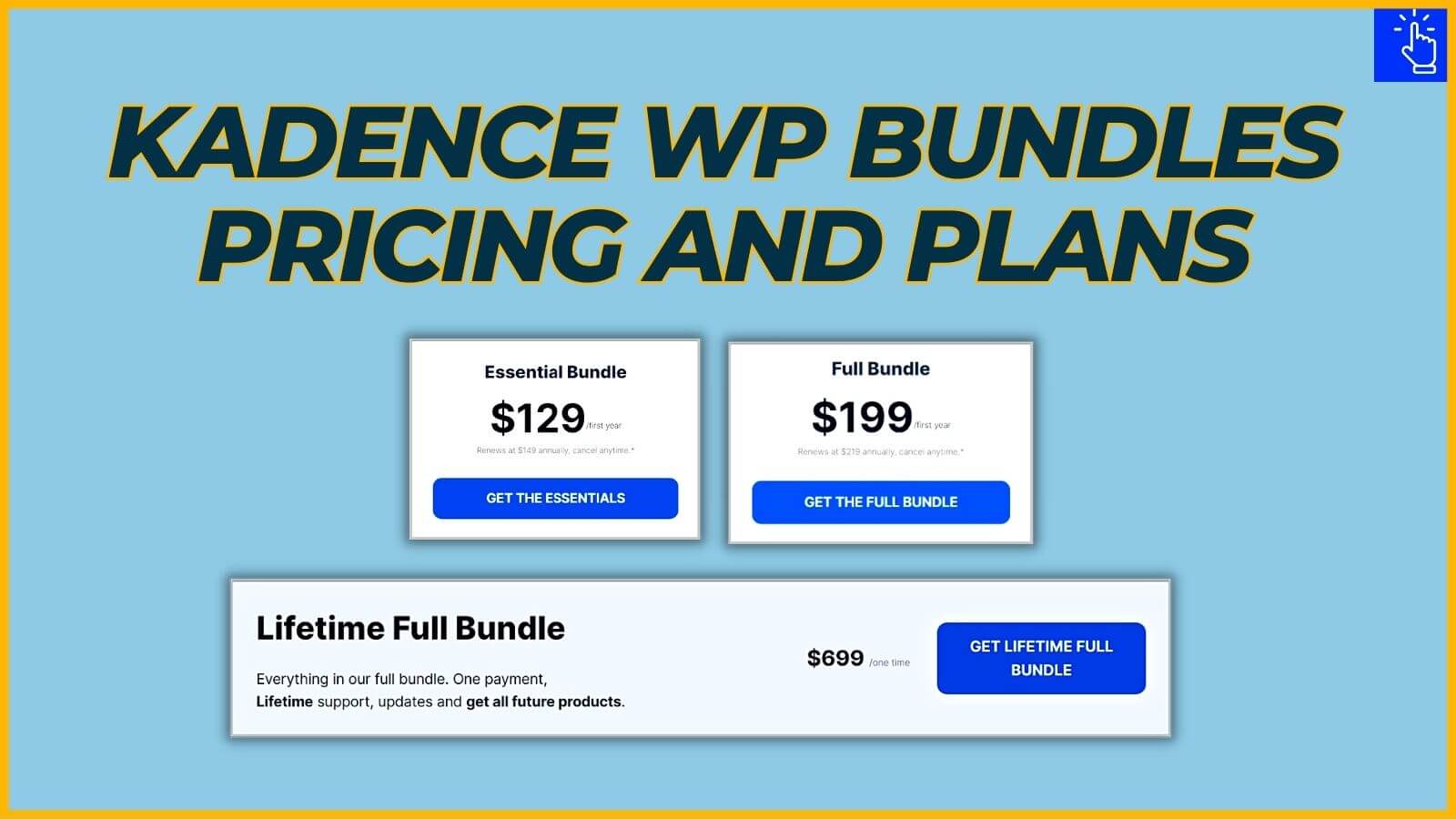 Kadence WP Bundles Pricing and Plans - WP Content
