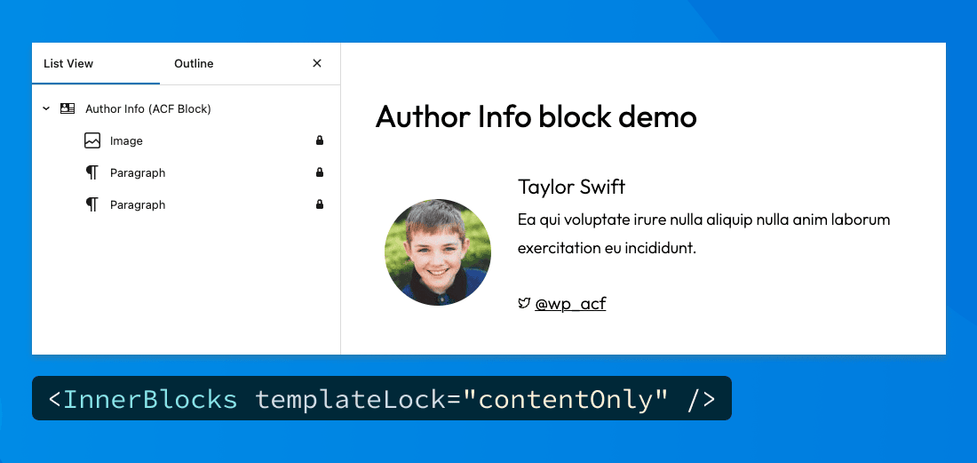 ACF | ACF Blocks: How to Use Block Locking - WP Content ACF | ACF Blocks: How to Use Block Locking - WP Content